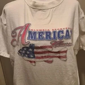 columbia sportswear | Shirts | Rare Vintage Colombia Tshirt Fish Flag ...
